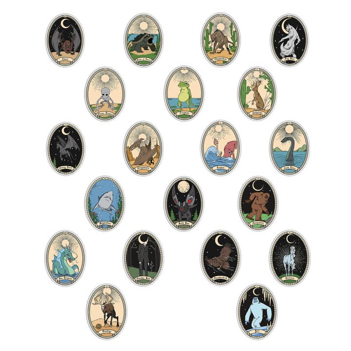Cryptid stickers individual – Madame Bagnabit